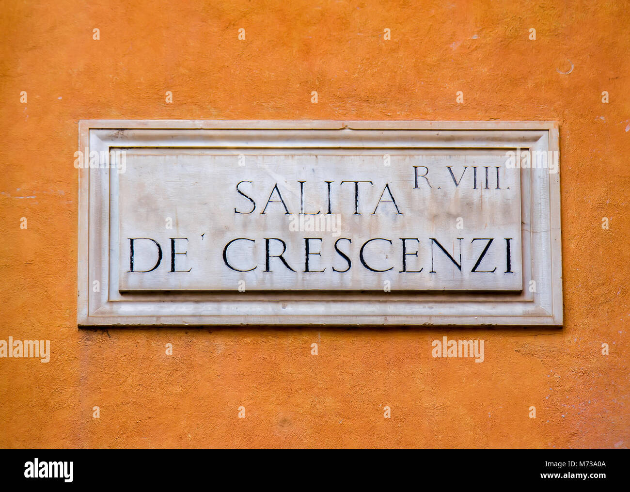 Street sign in Rome, Italy Stock Photo - Alamy