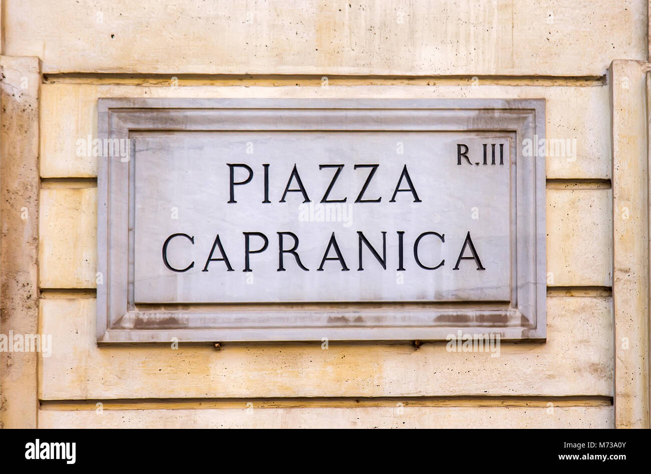 Street sign in Rome, Italy Stock Photo - Alamy