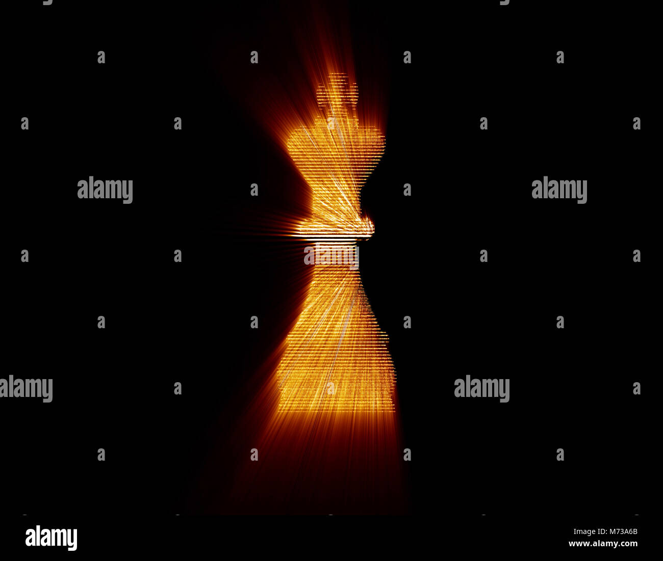Glowing chess pieces, heat explosion Stock Photo - Alamy
