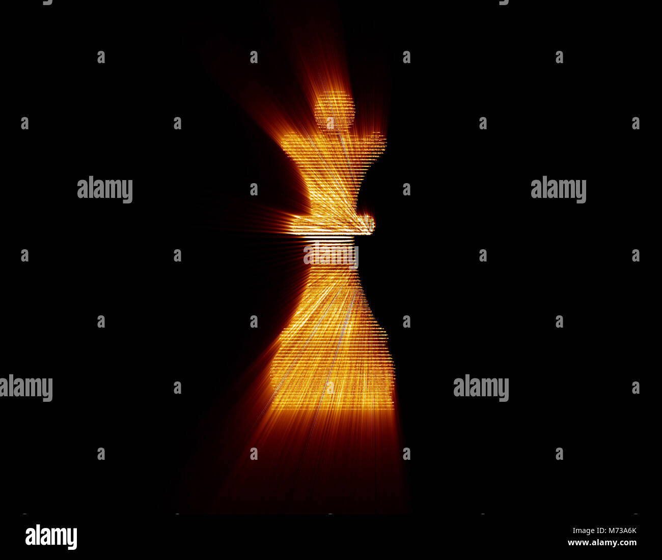 Glowing chess pieces, heat explosion Stock Photo - Alamy