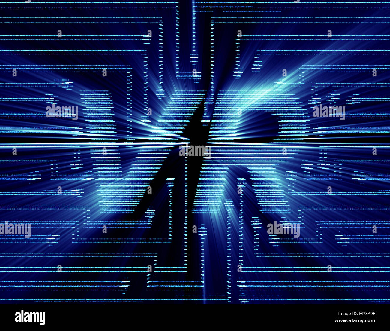 Glowing VR, composition circuit board, tech explosion Stock Photo - Alamy