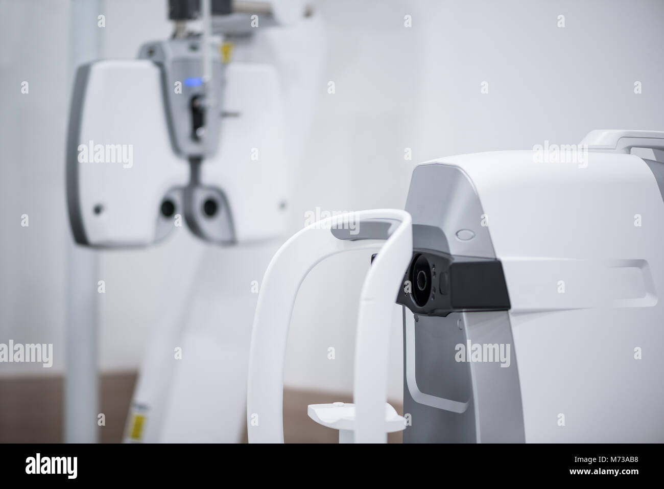 diagnostic ophthalmologic equipment. modern medical equipment in eye ...