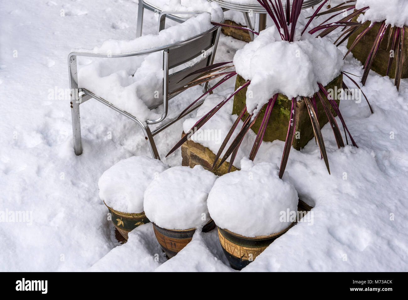 Pots snow hi-res stock photography and images - Alamy
