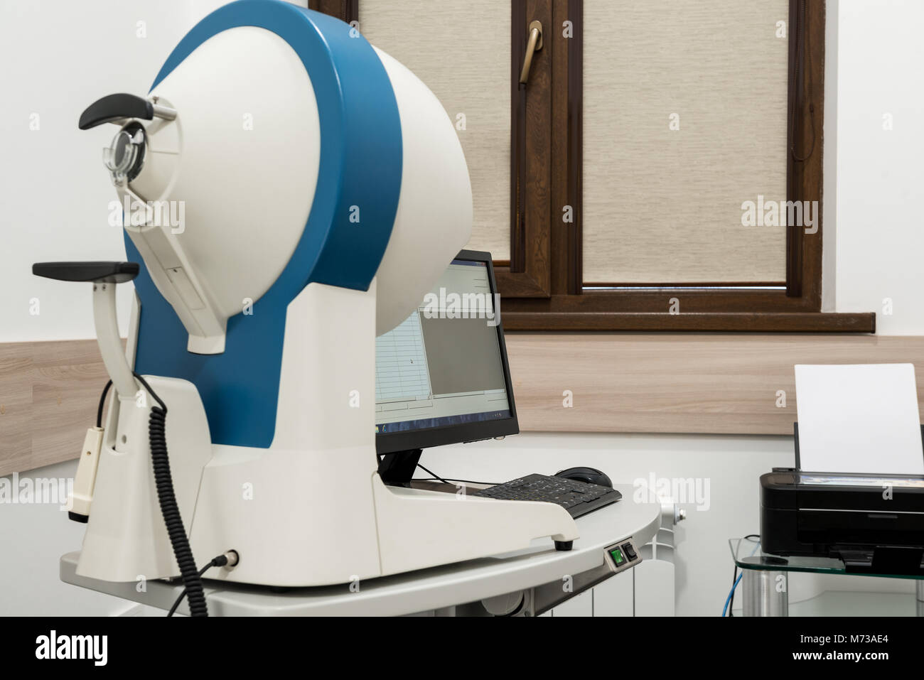 ophthalmologic scanner. modern medical equipment in eye hospital ...