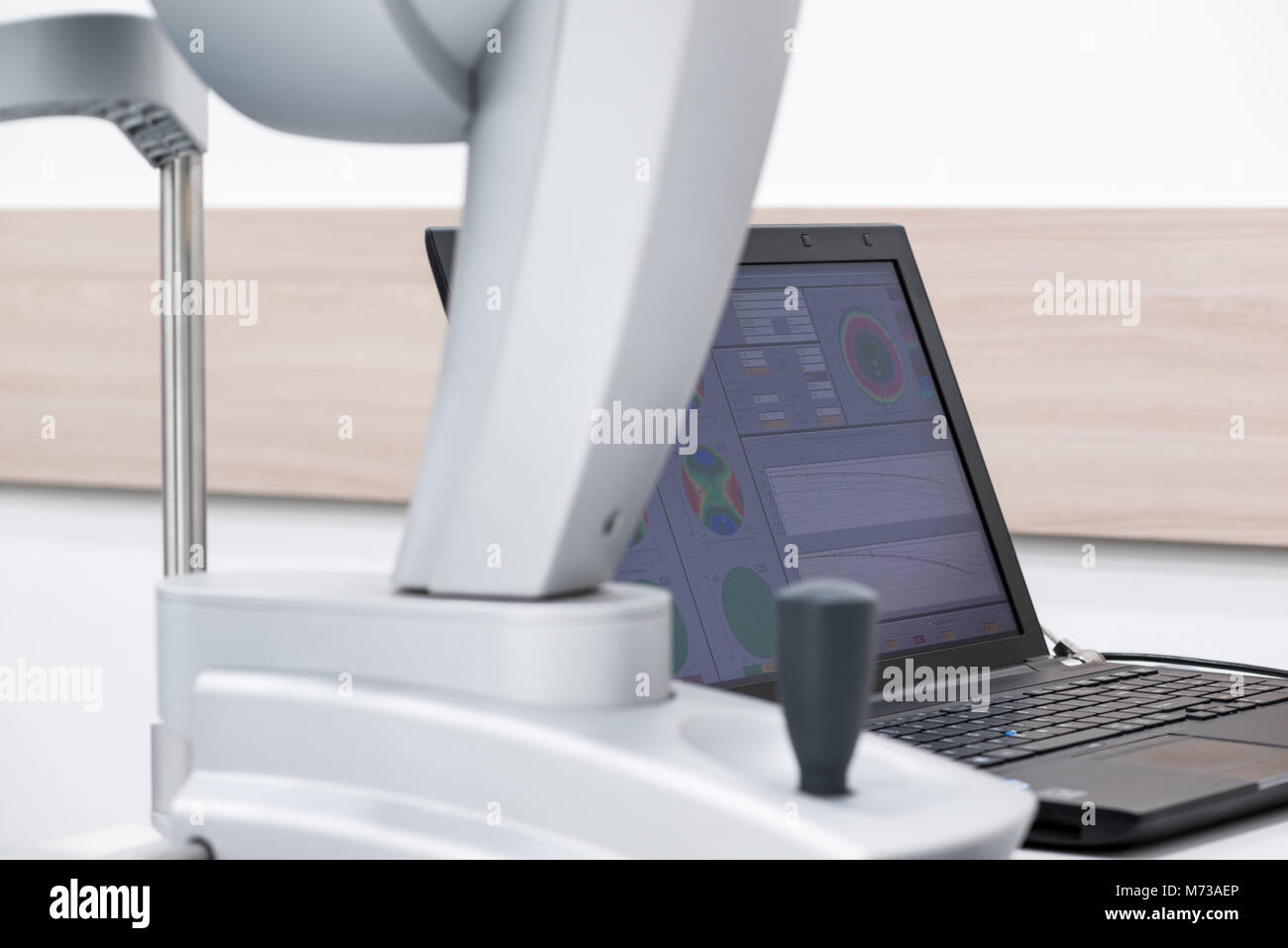 ophthalmologic scanner. modern medical equipment in eye hospital ...