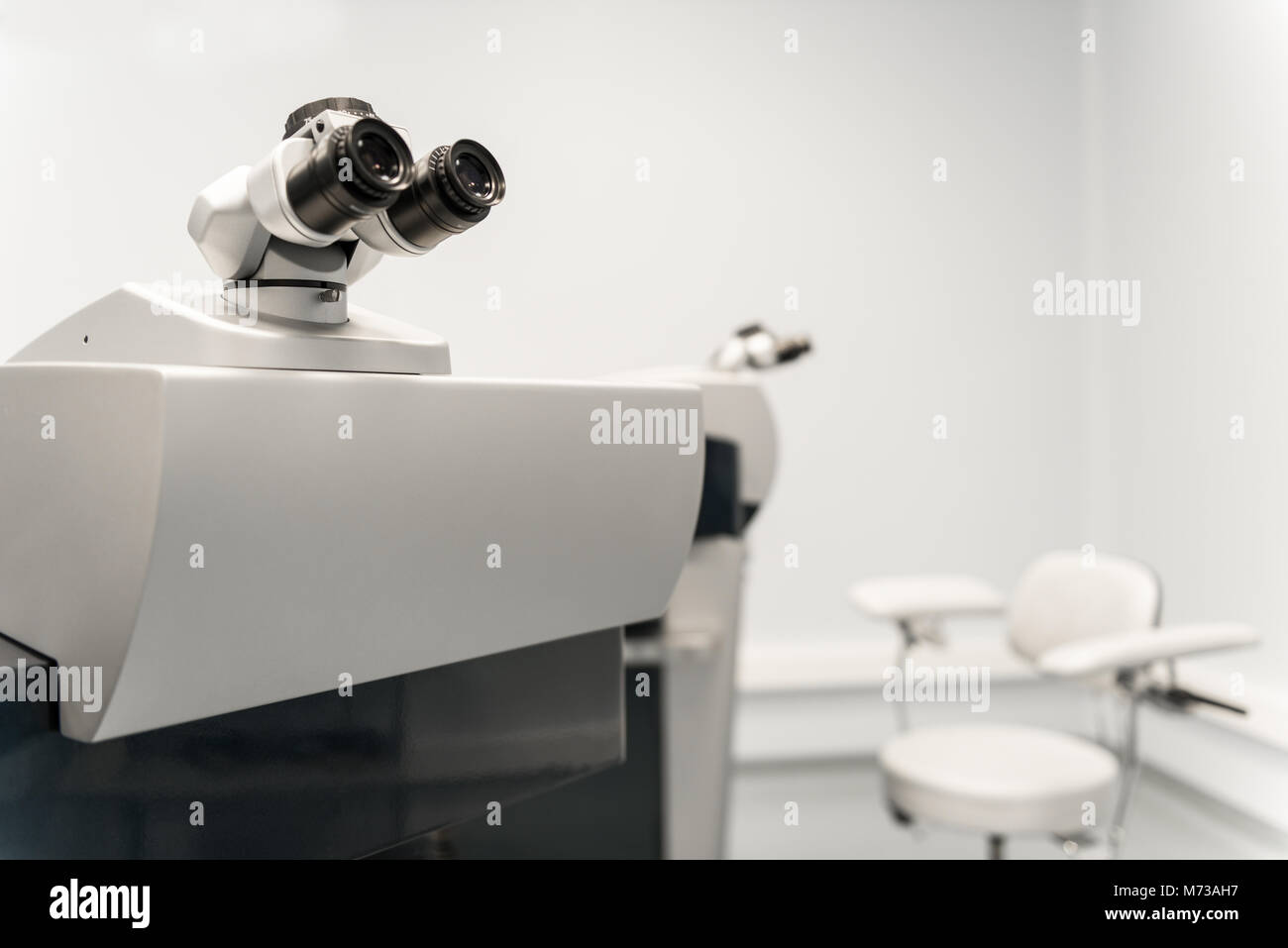the microscope in the surgical room. modern medical equipment in eye ...