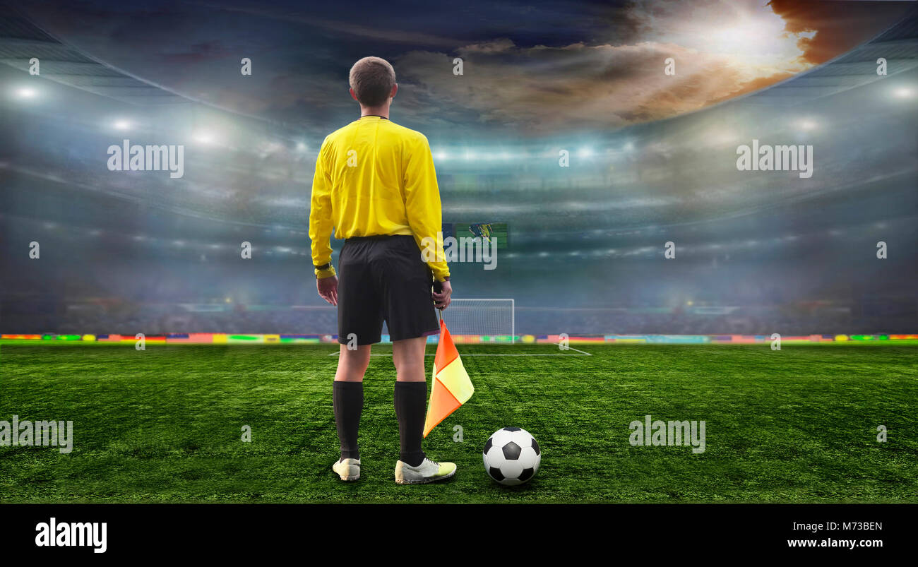 Professional soccer referee hi-res stock photography and images - Alamy