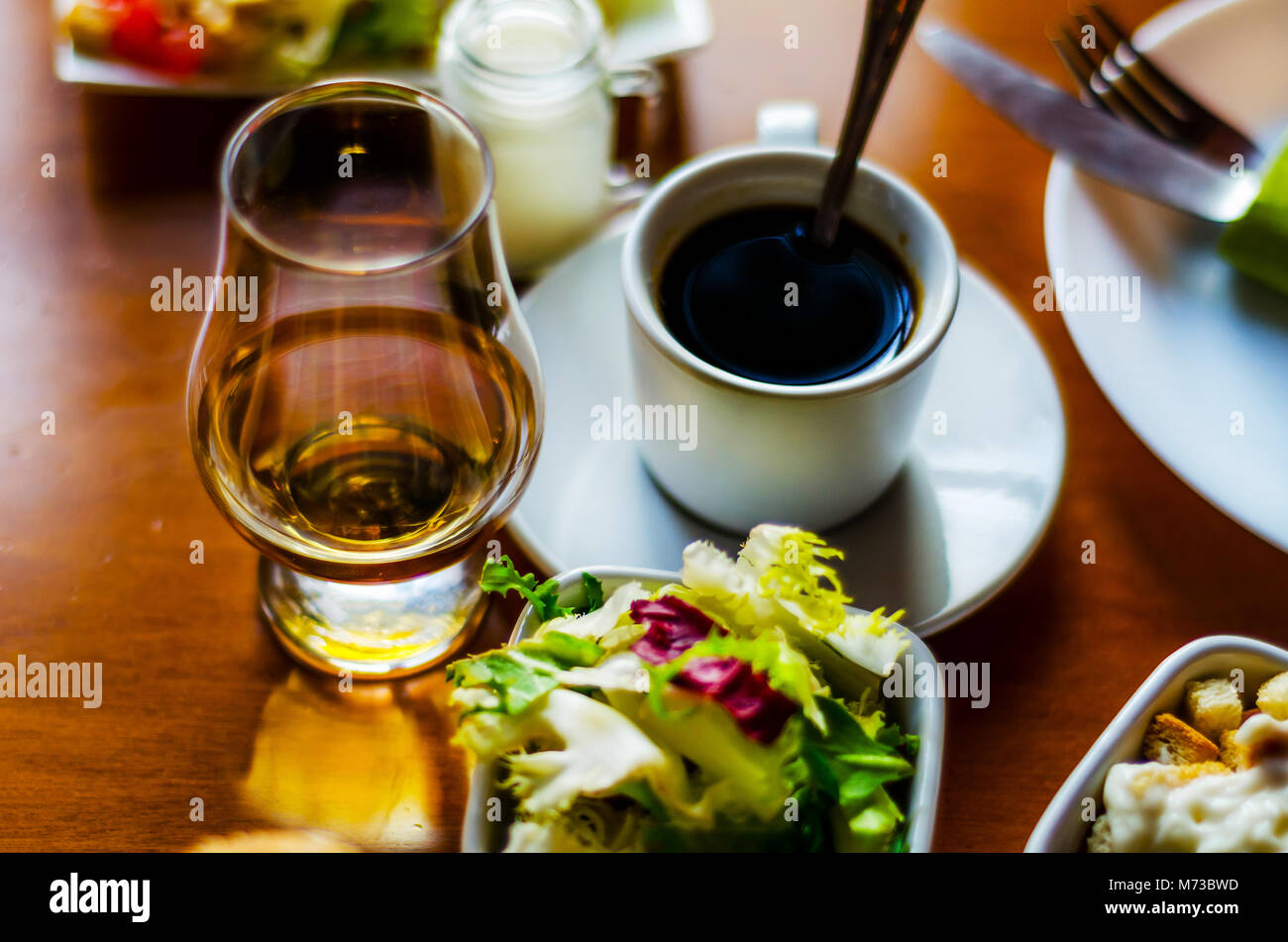 Coffee appetizers in glass hi-res stock photography and images - Alamy