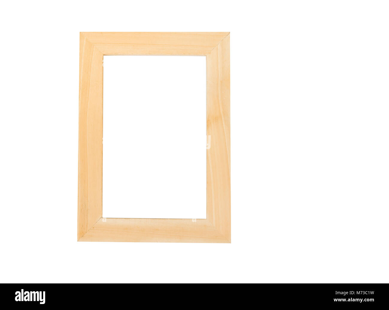 Blank wooden frames on the white background Stock Photo - Alamy