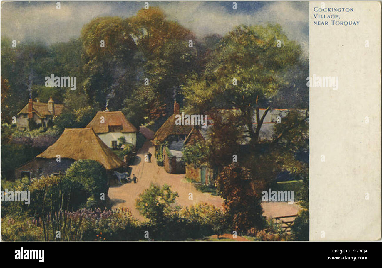 Photograph of Cockington Village, located near Torquay, showing the ...