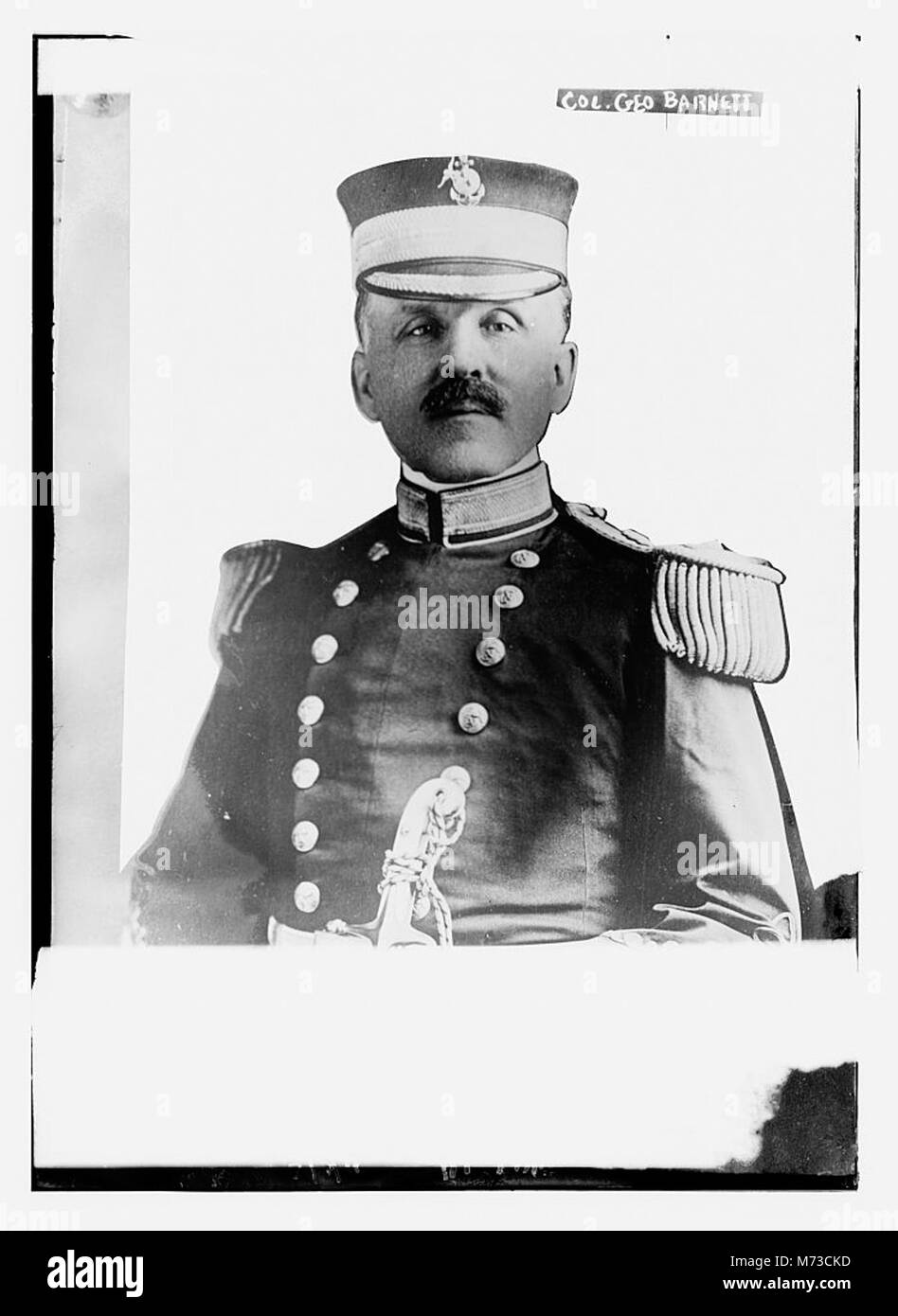 A portrait of Colonel George Barnett, a significant military figure ...