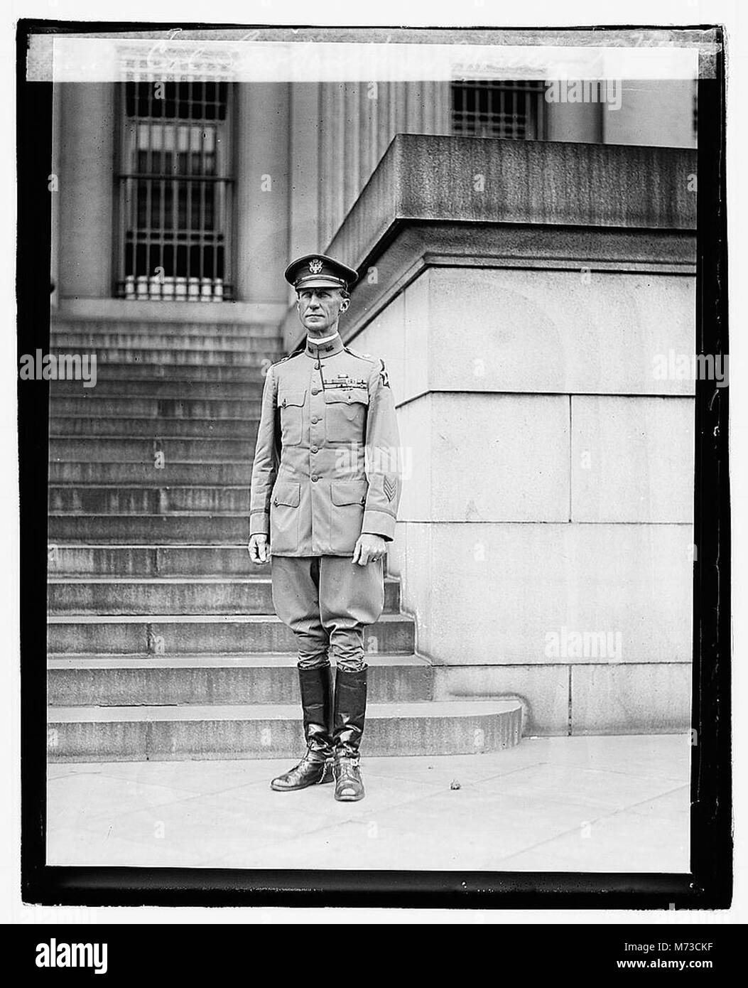 A photograph or historical record of Colonel George Van Horn Moseley ...