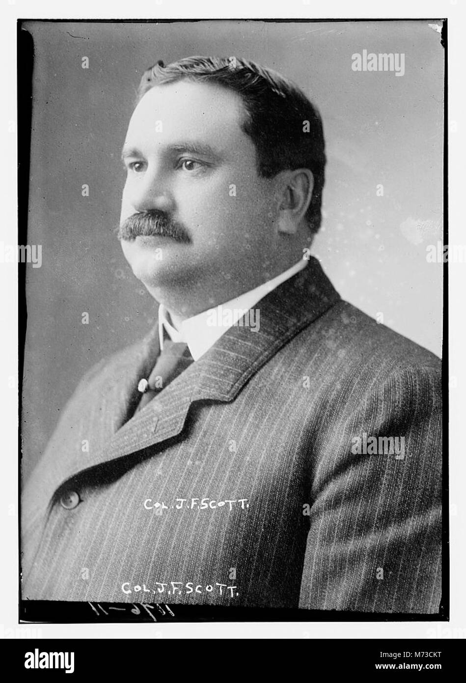 A portrait of Colonel J.F. Scott, capturing the distinguished military ...