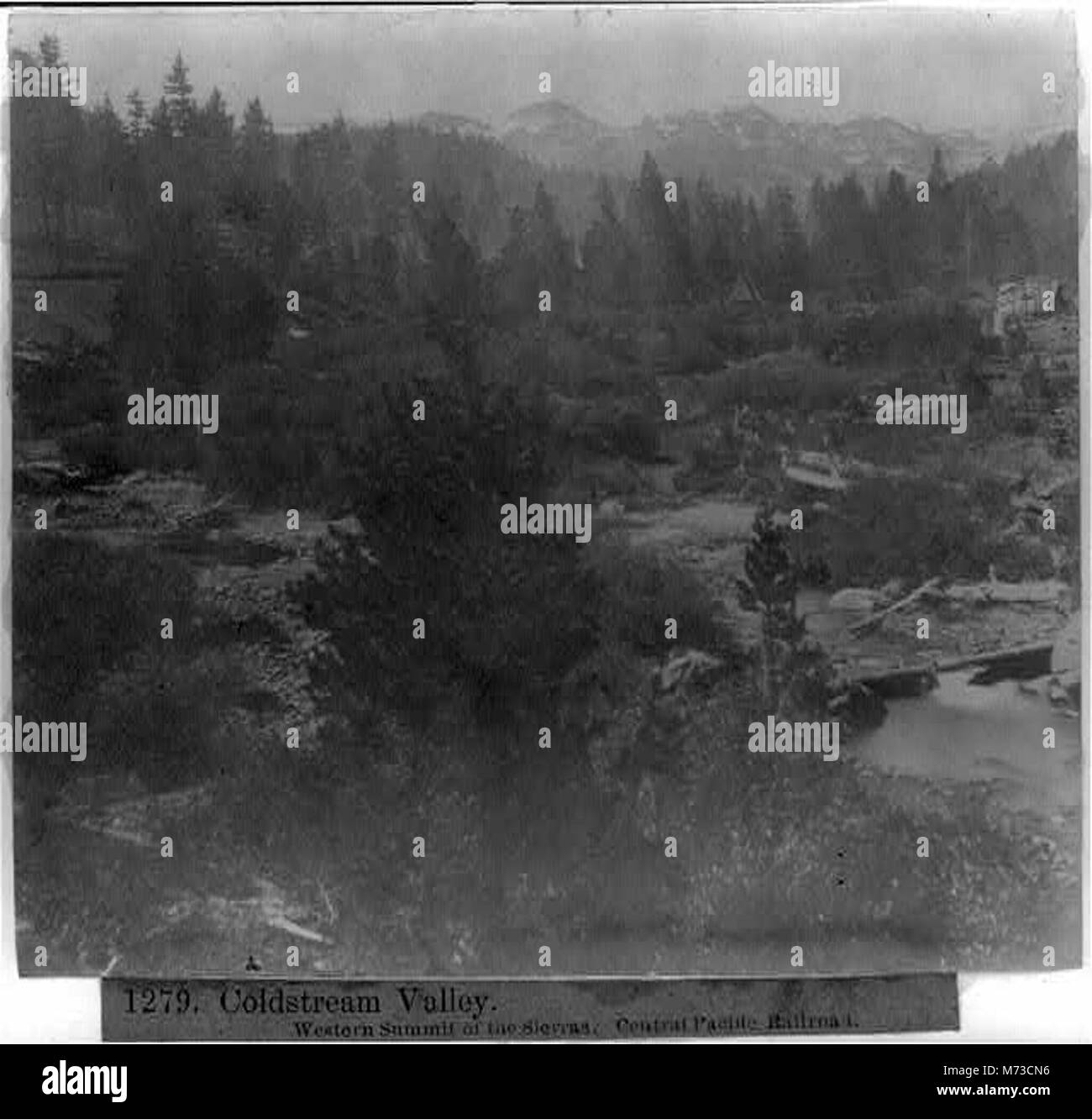 Coldstream Valley- western summit of the Sierras - Central Pacific RR ...