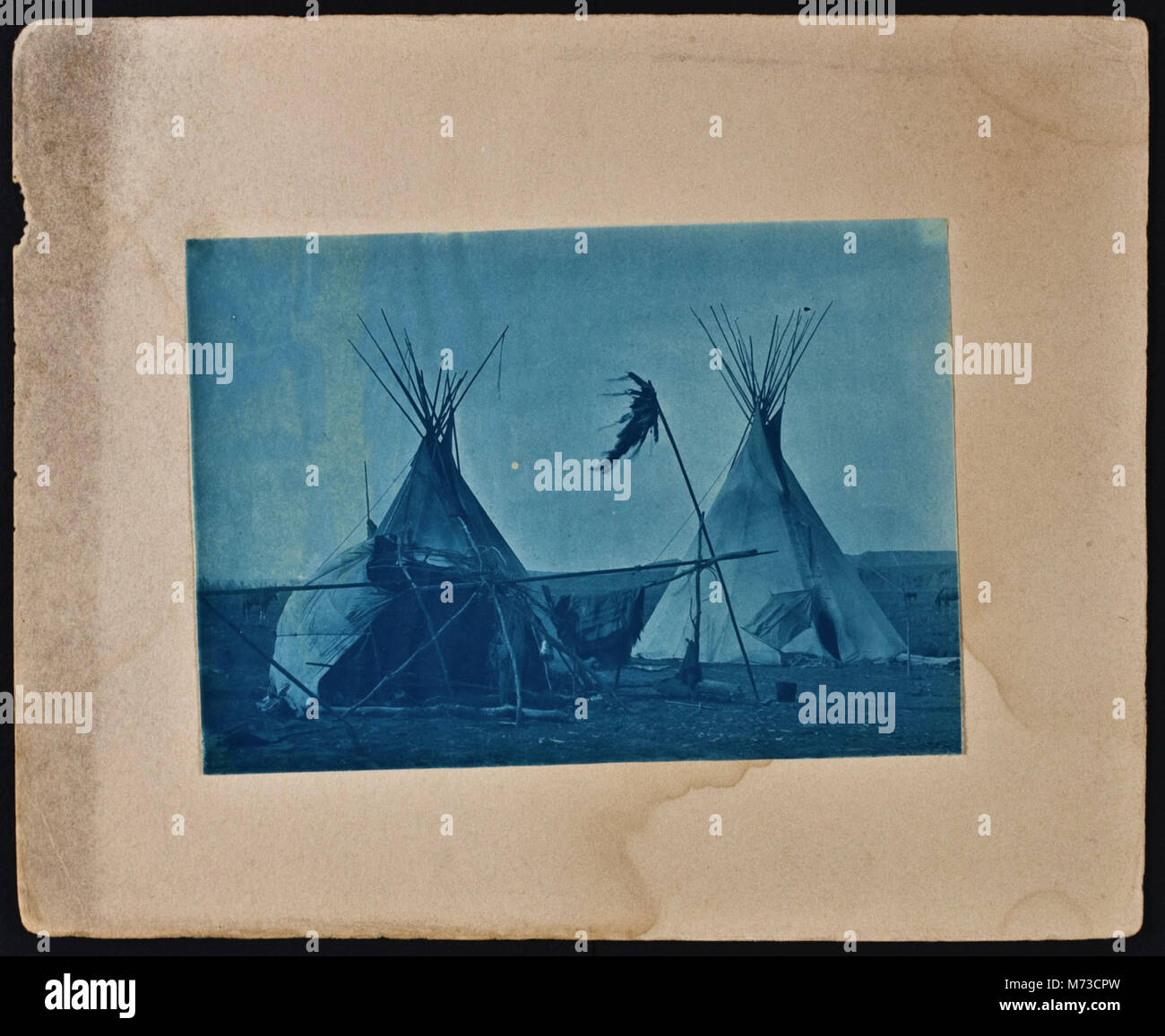 A collection of photographs and blueprints documenting Native American ...