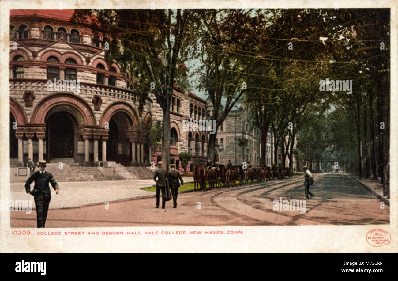 An image of College Street and Osborn Hall at Yale College, showcasing ...