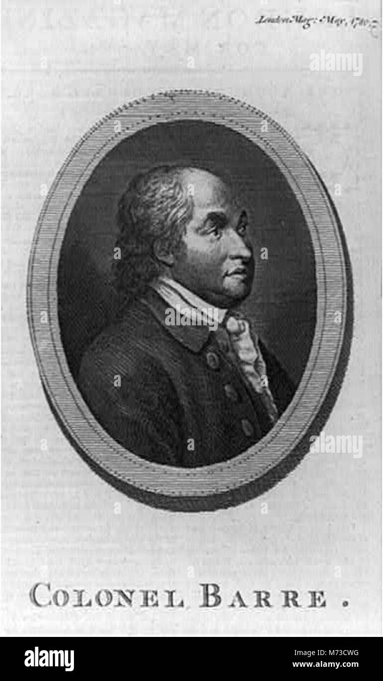 This photograph depicts Colonel Barre, a military officer from the late ...