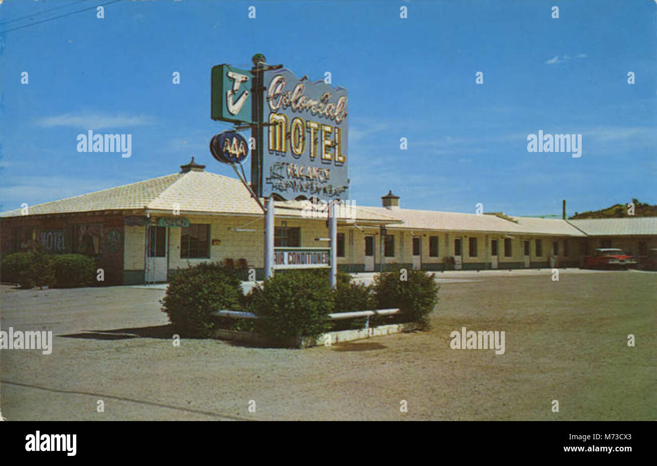The Colonial Motel, captured in this image, represents an era of mid ...