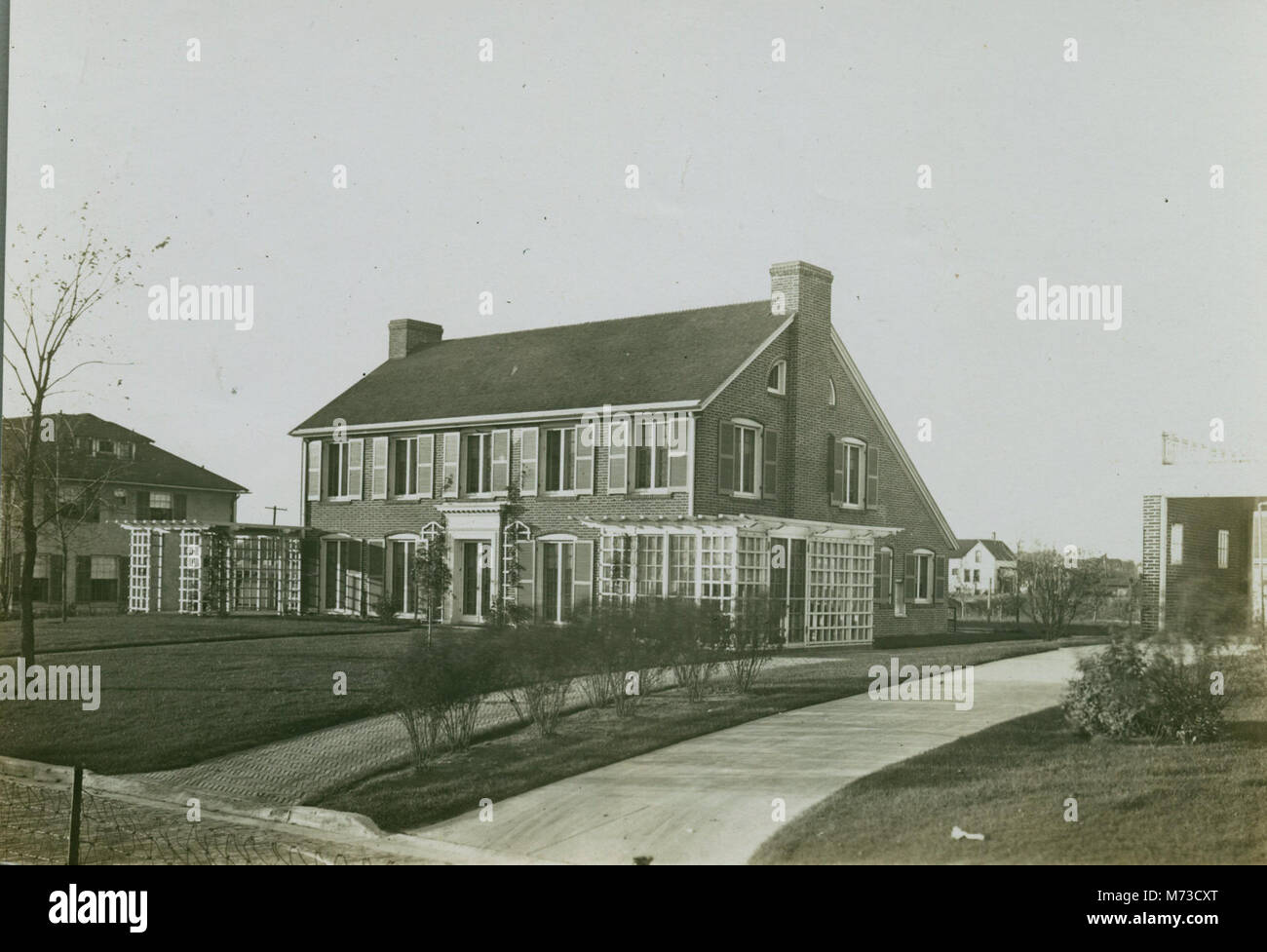 A photograph of a colonial-style house located in Chicago from the ...