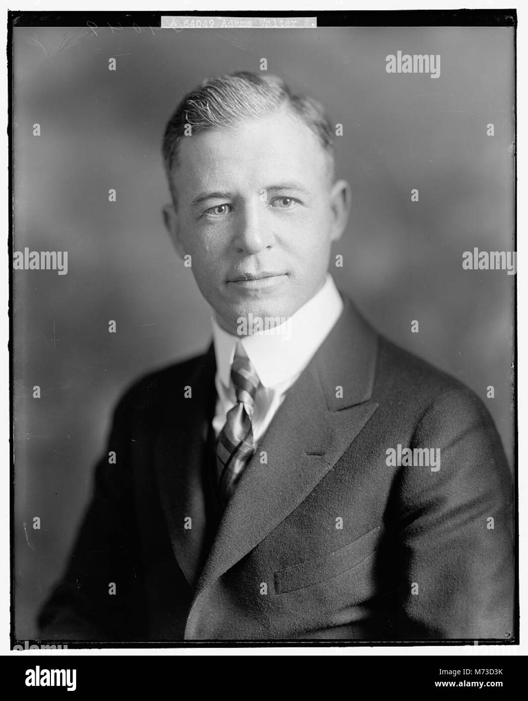 A portrait of Walter A. Adams, an influential figure recognized for his ...