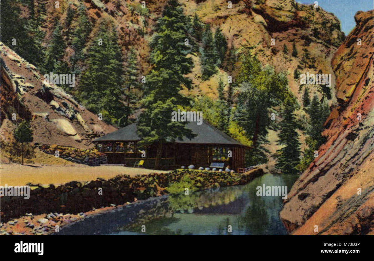 The Trout Pool and Pavilion at Seven Falls in Colorado Springs is a ...