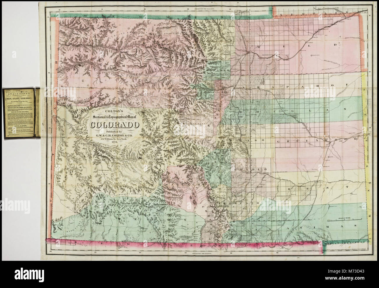 Colorado state map hi-res stock photography and images - Alamy