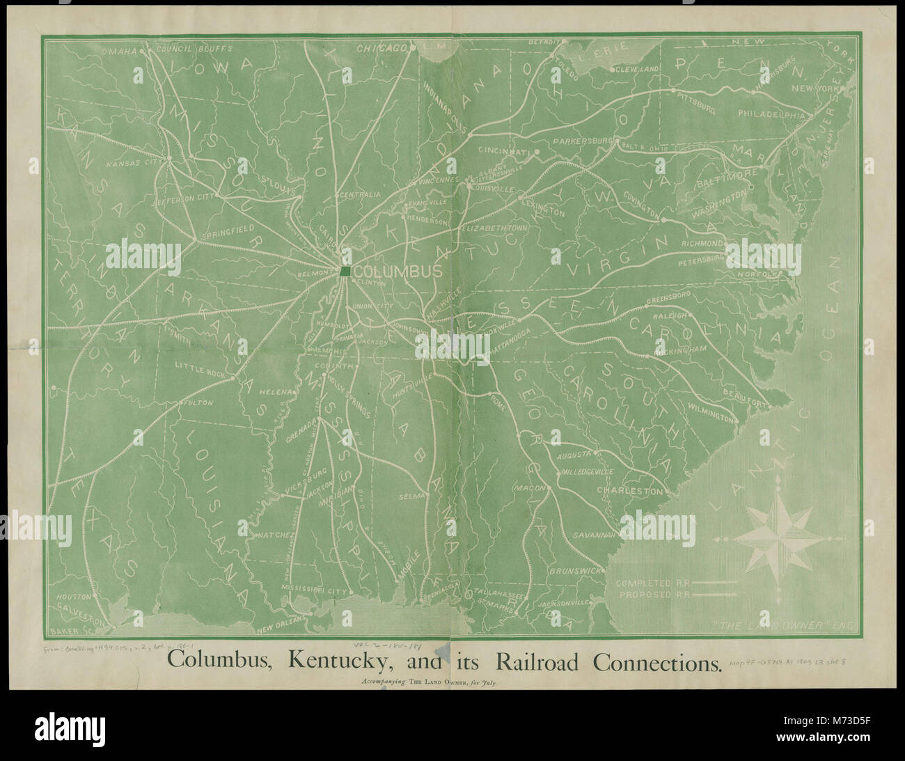 Historical map of kentucky hi-res stock photography and images - Alamy