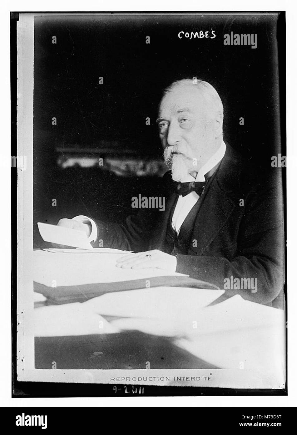 Portrait of Emile Combes, a French political figure, capturing his role ...