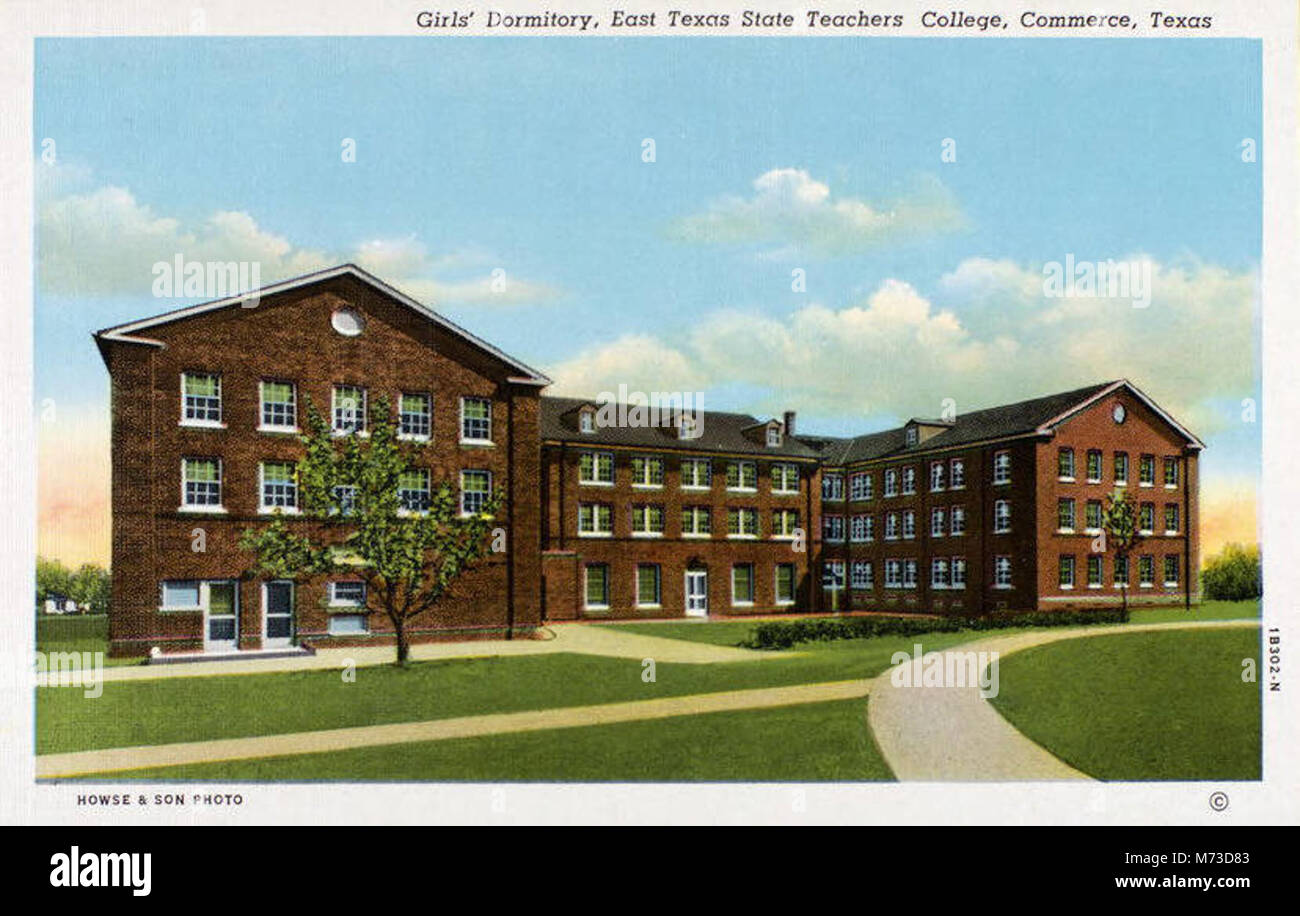 A photograph of the Girls' Dormitory at East Texas State Teachers ...