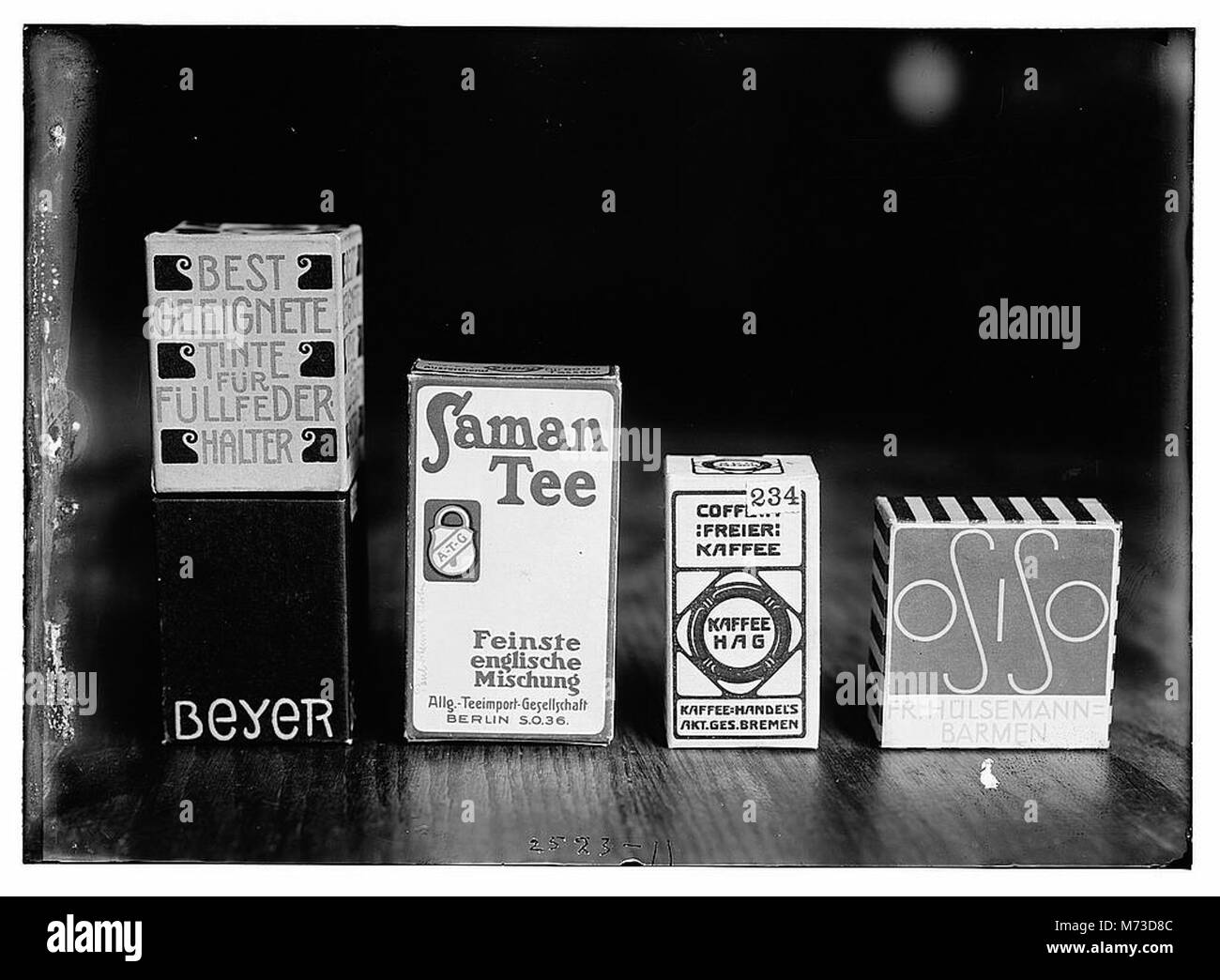 Old packages Black and White Stock Photos & Images - Alamy