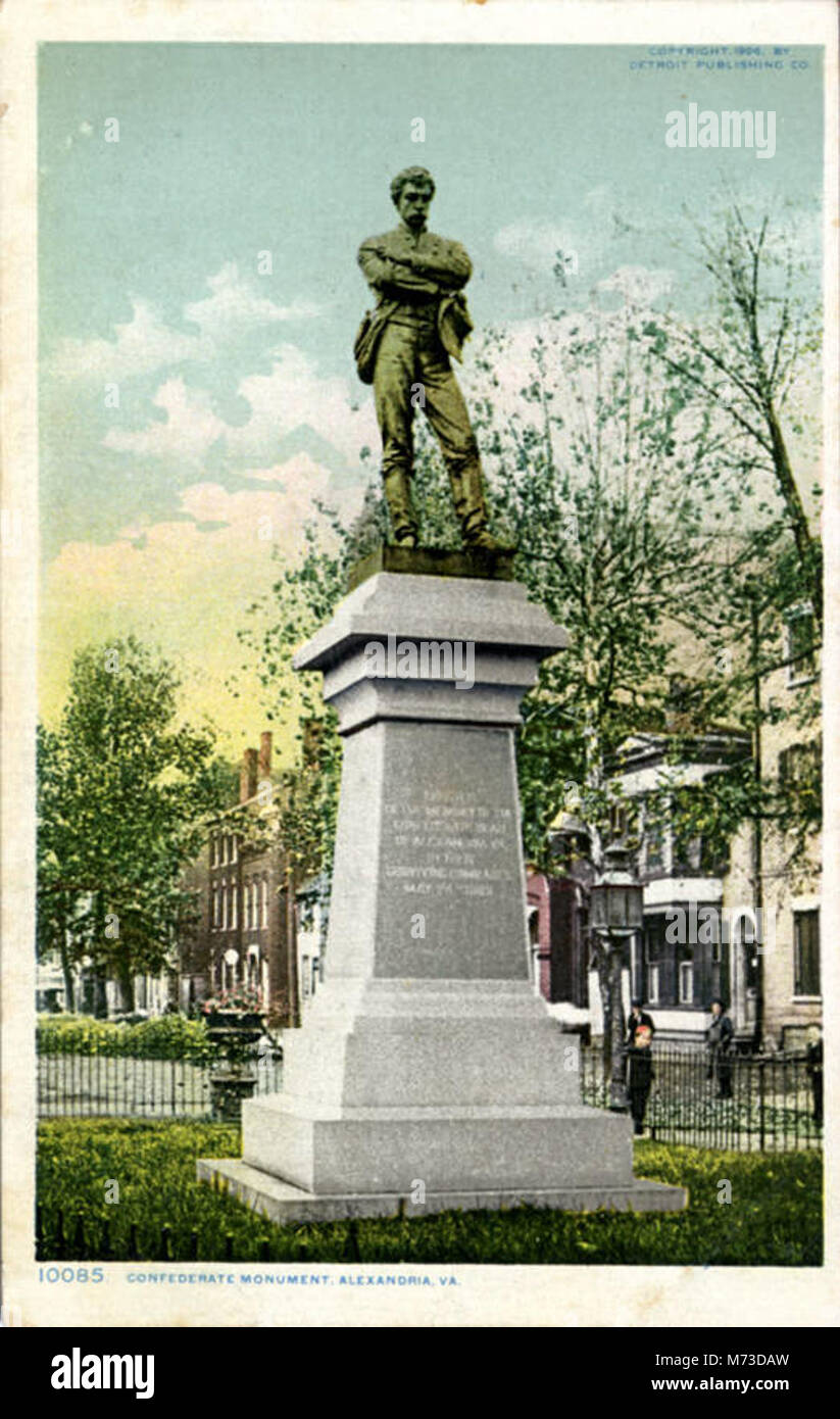 A photograph of a Confederate Monument, a historical landmark ...