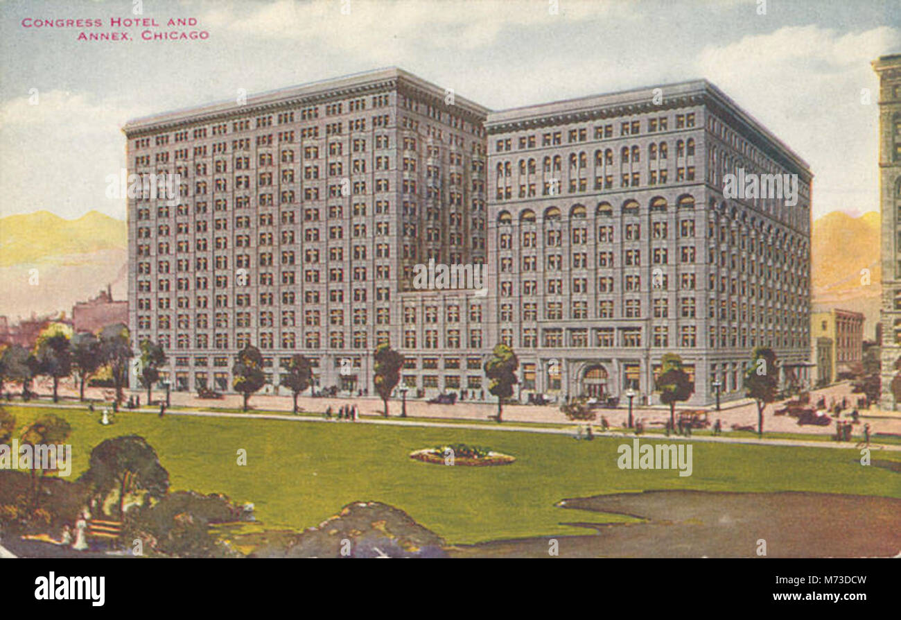 The Congress Hotel and Annex in Chicago is a historic building, known ...