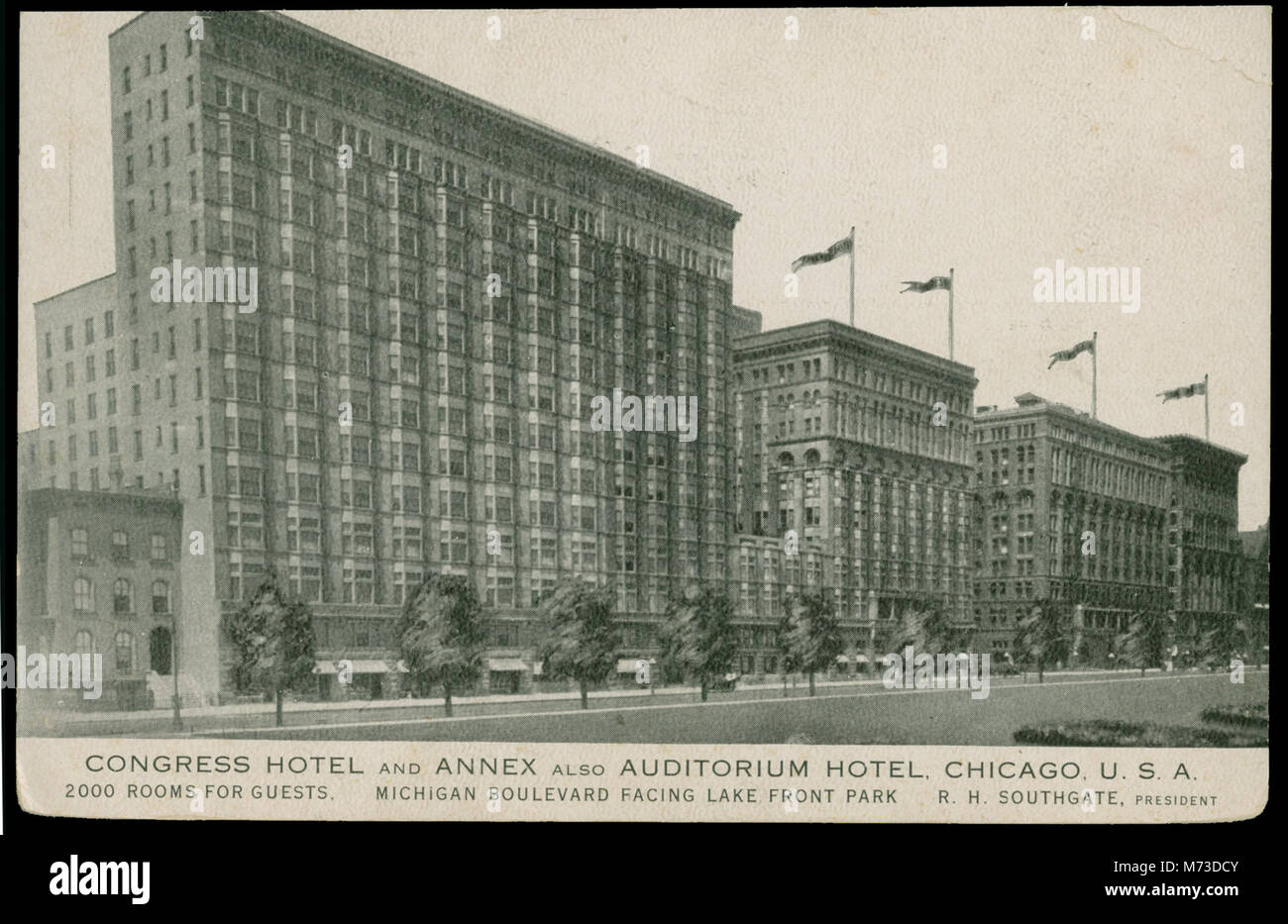 Congress Hotel and Annex also Auditorium Hotel, Chicago. U.S.A (NBY ...