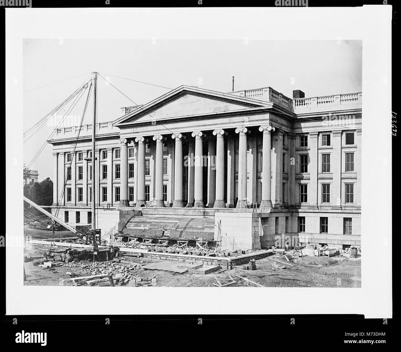 This image depicts the construction of the front steps of the U.S ...