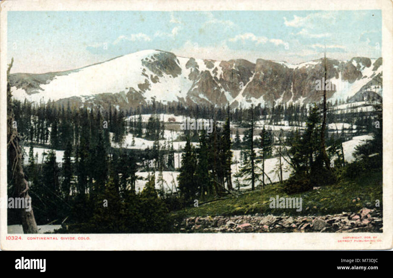 A scenic photograph of the Continental Divide, showing the dramatic ...