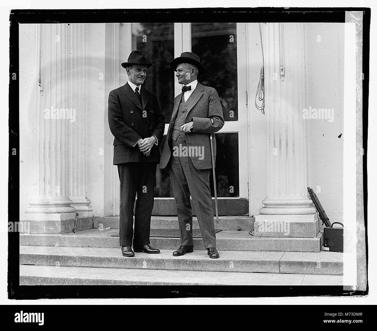 The image shows President Calvin Coolidge and Vice President Charles ...