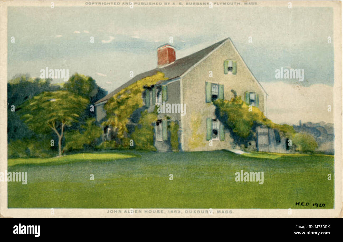John alden house hi-res stock photography and images - Alamy