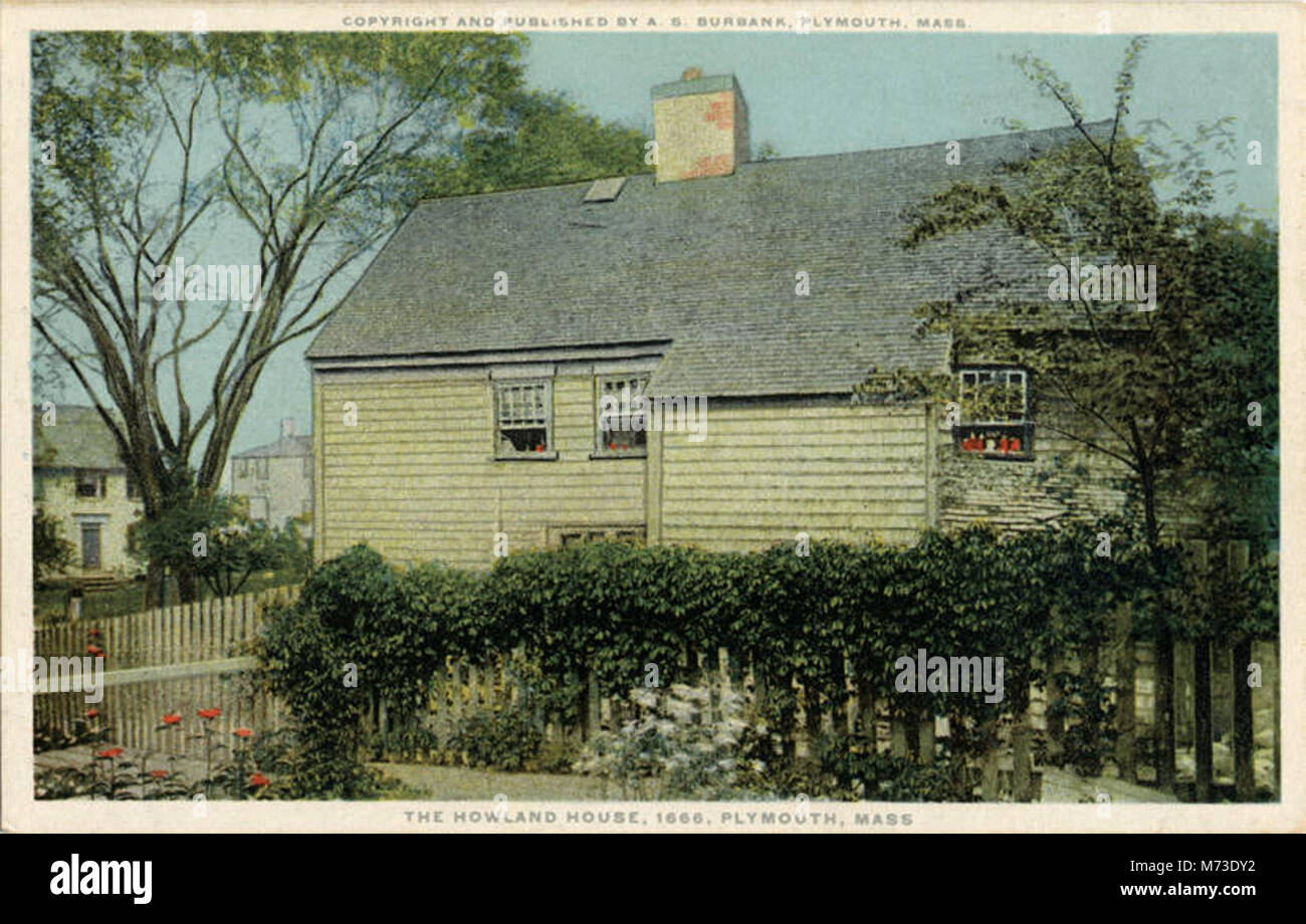 A photograph of The Howland House, published and copyrighted by A.S ...