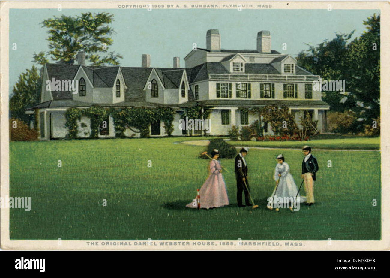 The Daniel Webster House, originally built in 1859, depicted in this ...