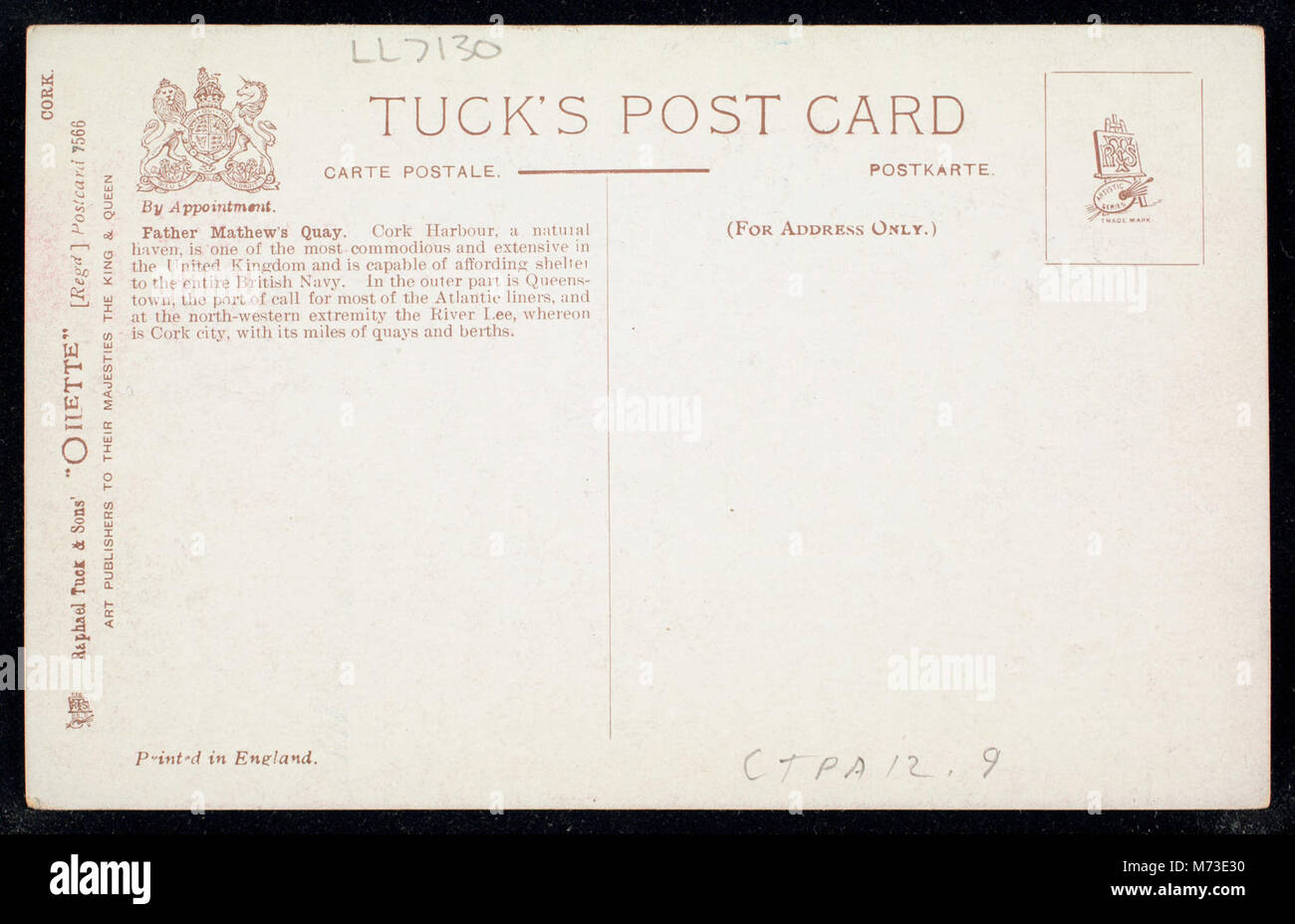 Cork. Father Matthew's Quay. (NBY 439729 Stock Photo - Alamy