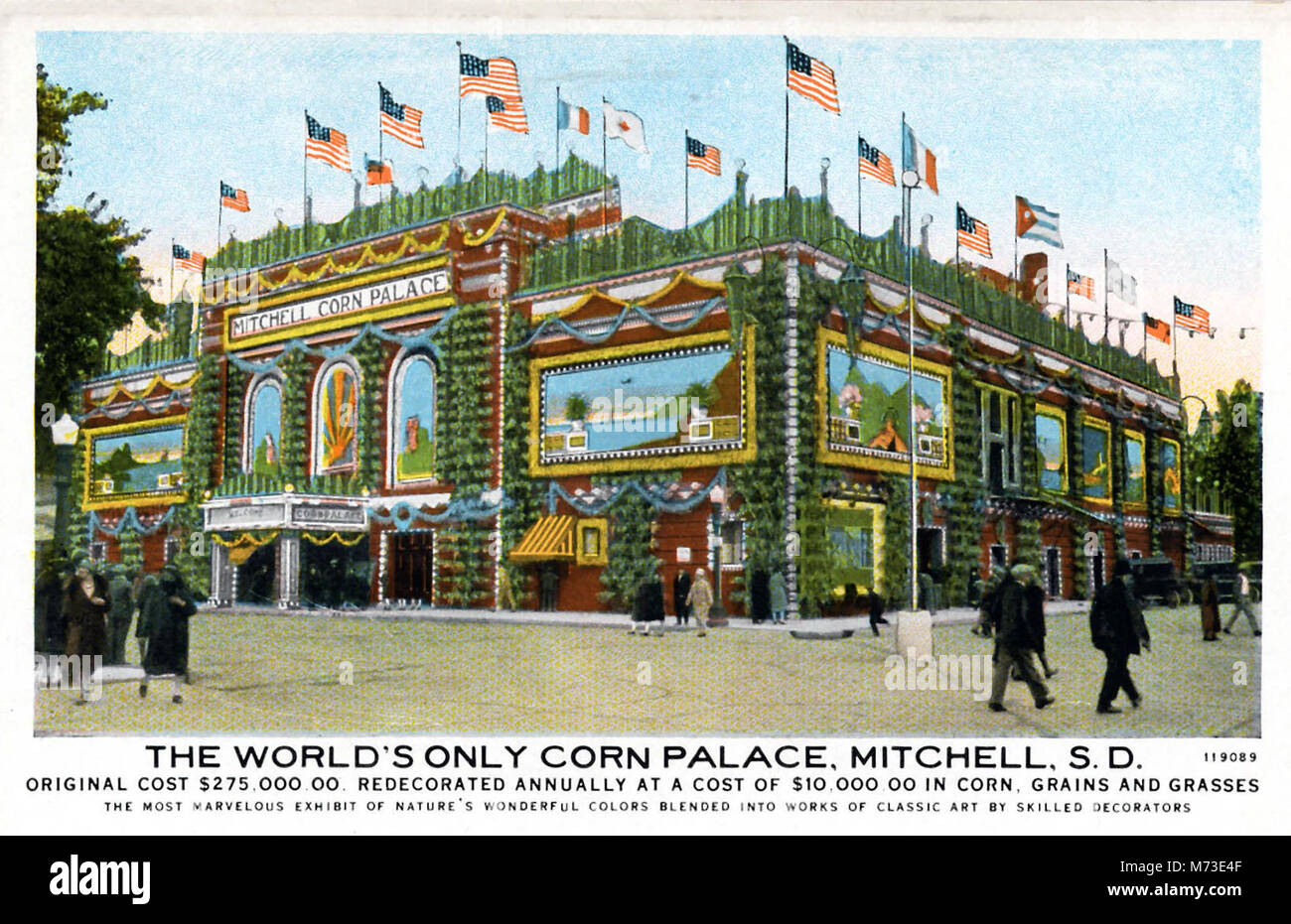 A photograph of the Corn Palace, a famous landmark in Mitchell, South ...