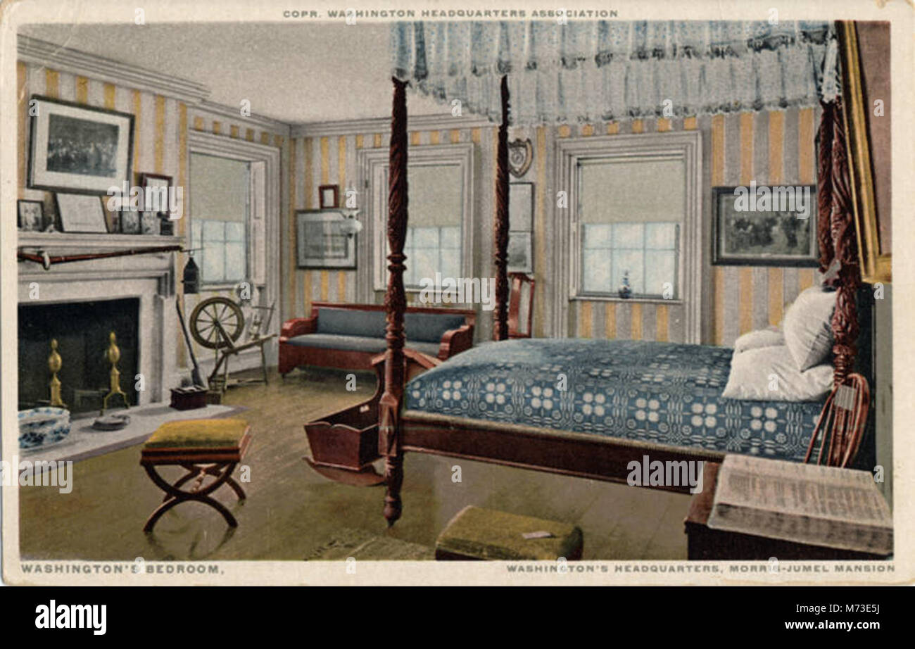 Photograph of Washington's Bedroom at the Washington Headquarters ...