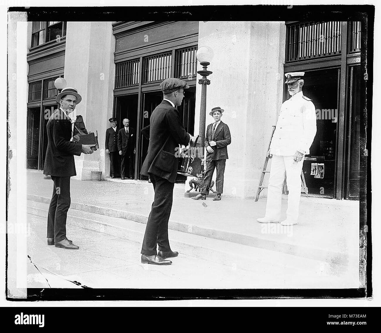 A portrait of Admiral Sims, an American naval officer, noted for his ...