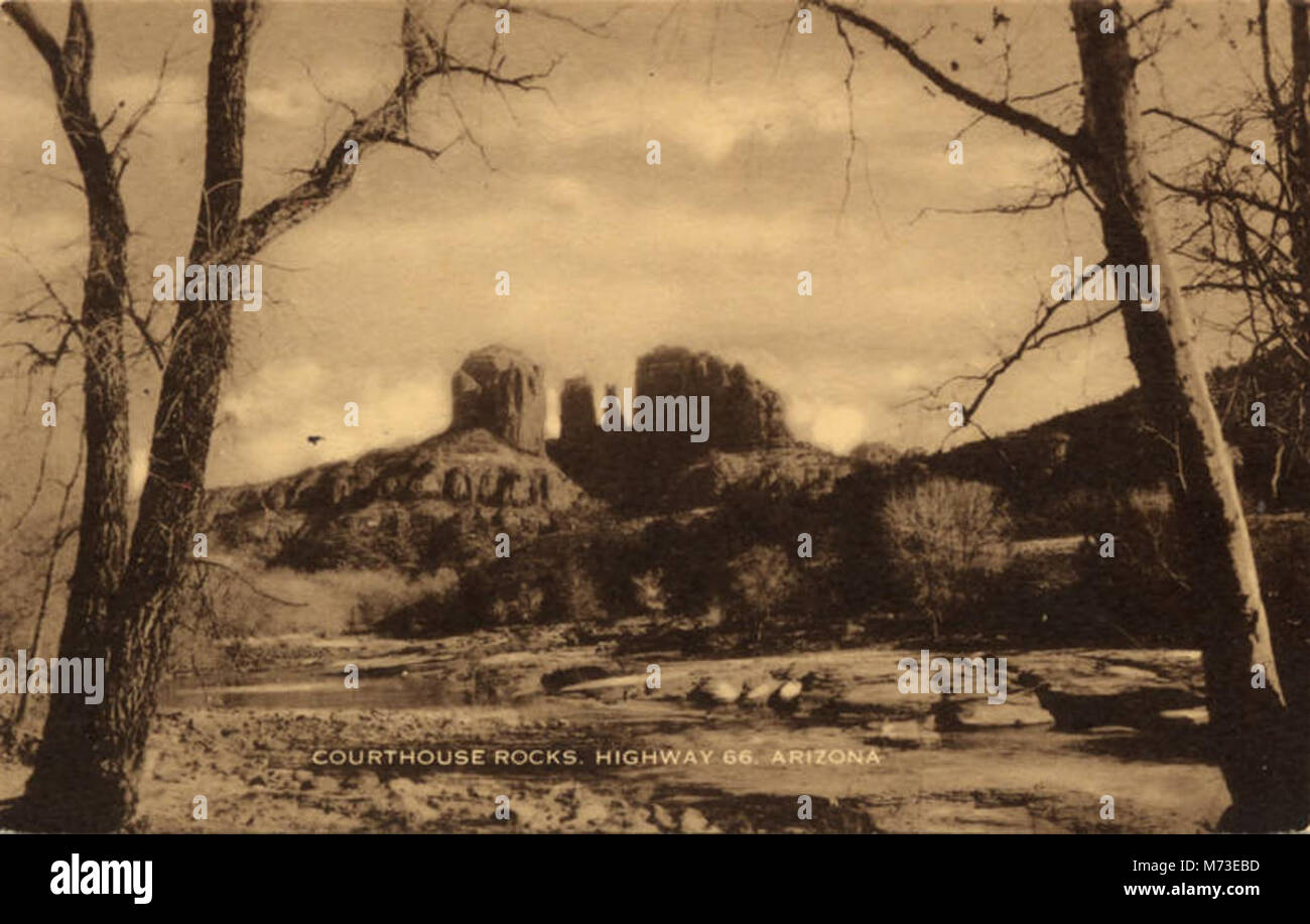 Courthouse Rocks, a natural rock formation named for its resemblance to ...