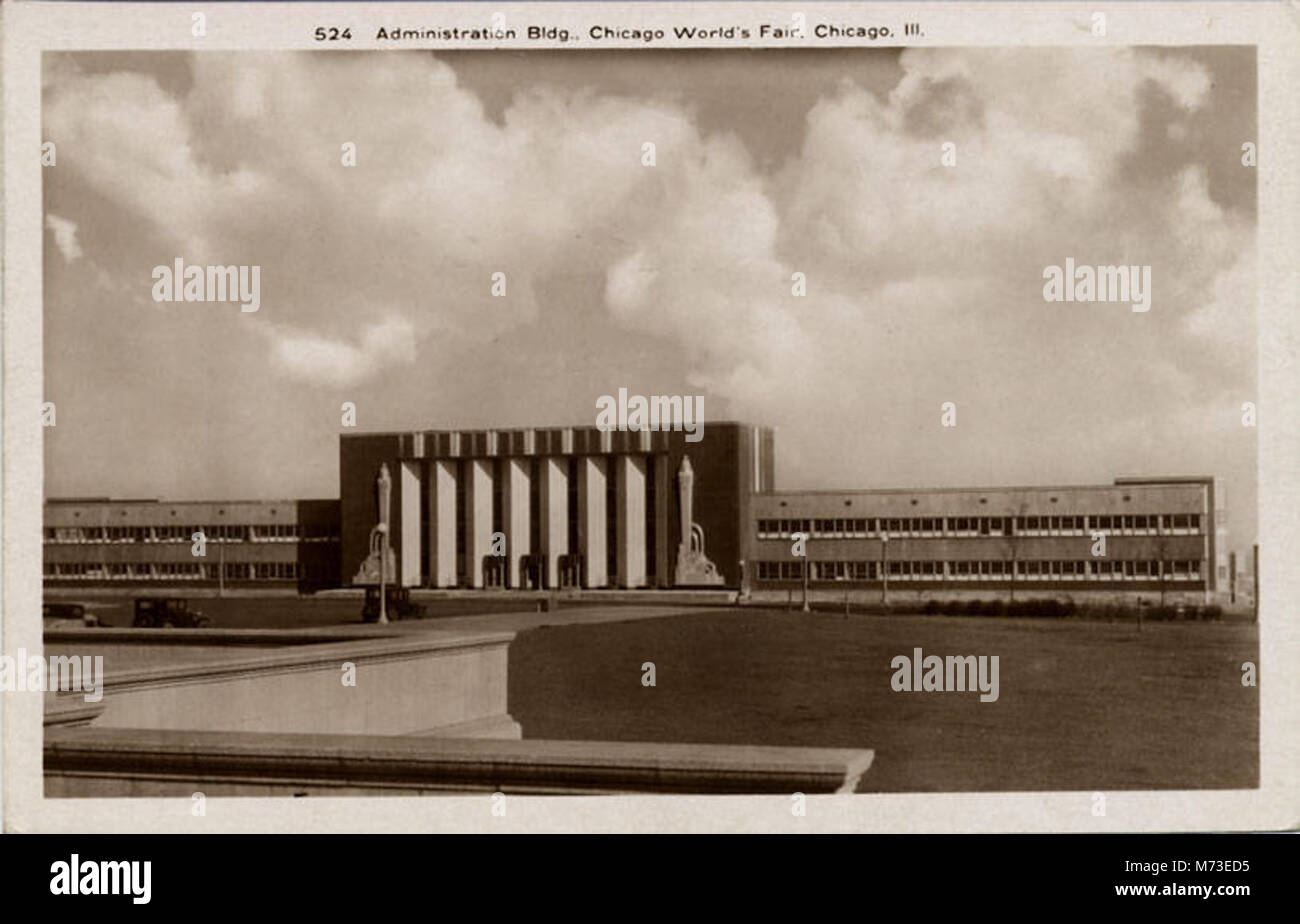 Administration Building, Chicago Worlds Fair, Chicago, Illinois (NBY ...
