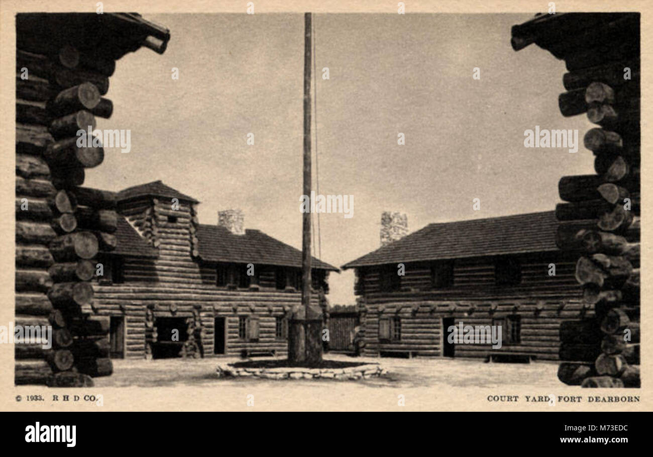 Fort dearborn illustration hi-res stock photography and images - Alamy