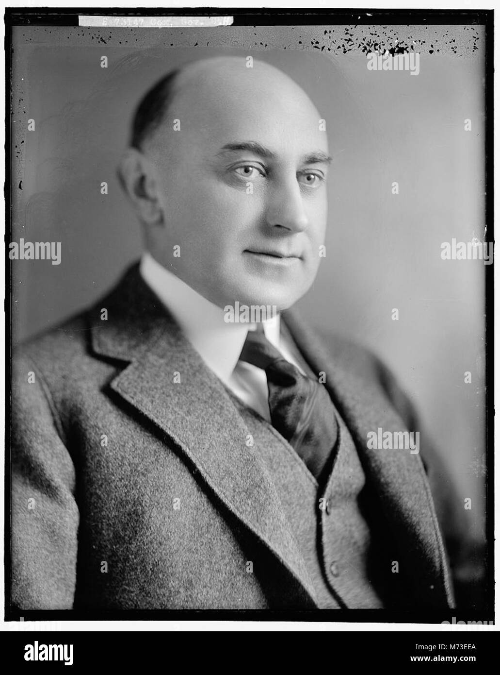 Portrait of C.H. Cox, Governor of a U.S. state. The image reflects his ...