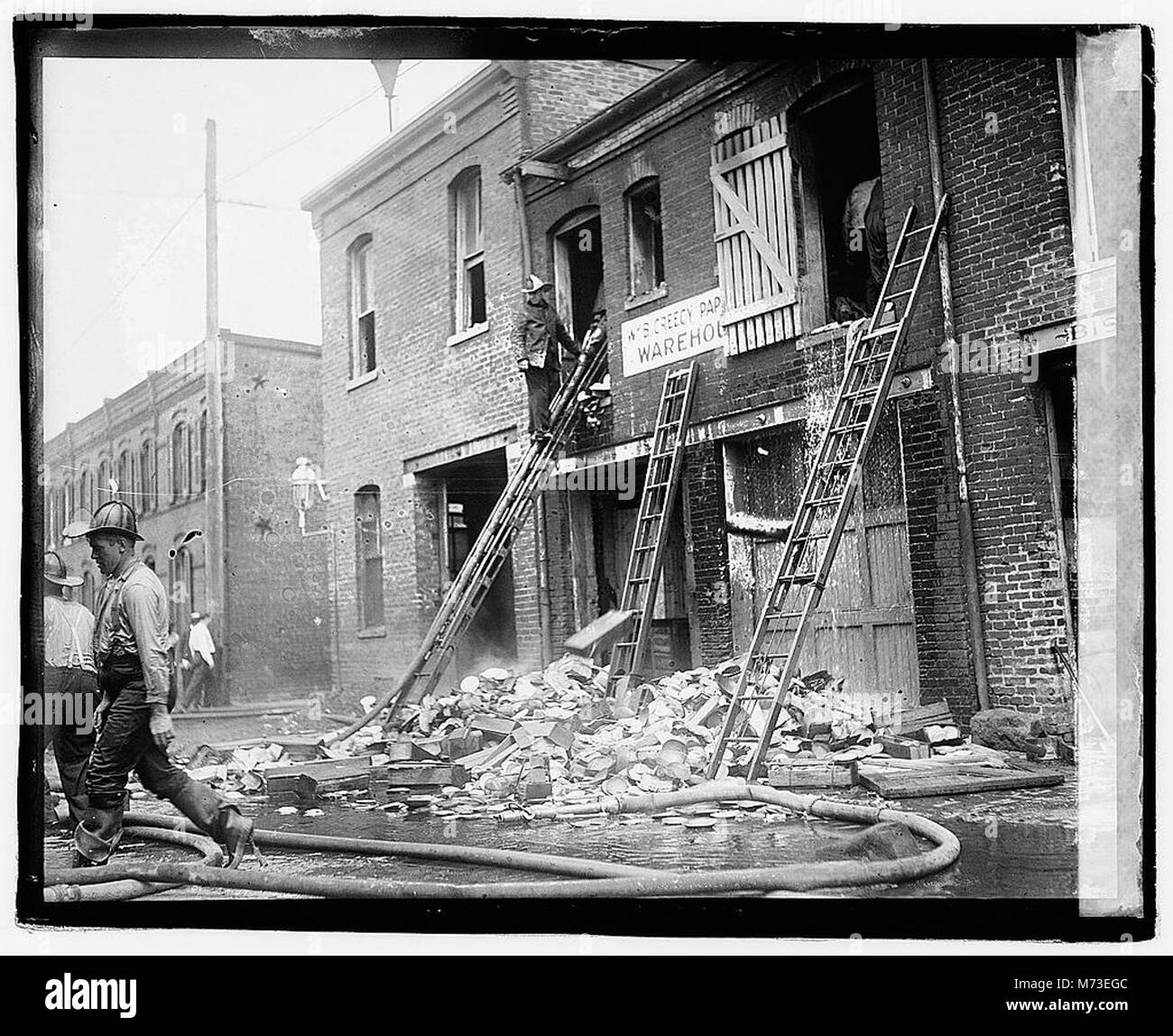 An image showing the aftermath of the Creecy fire, with notable damage ...