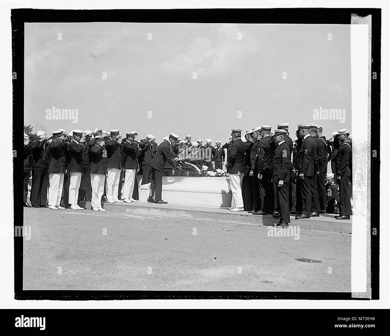The crew of the U.S.S. Nitro, a Navy vessel, on August 29, 1922, is ...