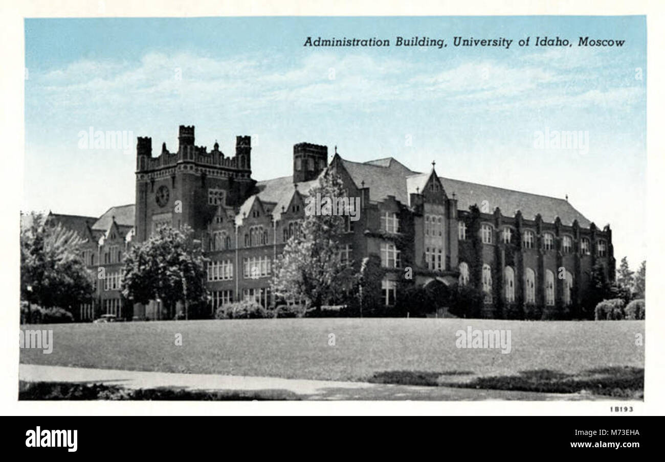 A photograph of the Administration Building at the University of Idaho ...